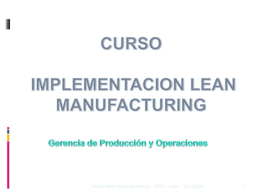 curso lean manufacturing wsantolalla | Israel Riegos | uDocz