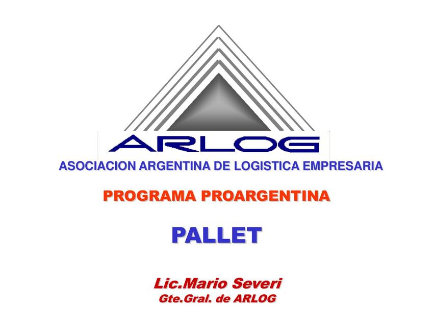 Pallets ARLOG | Israel Riegos | uDocz