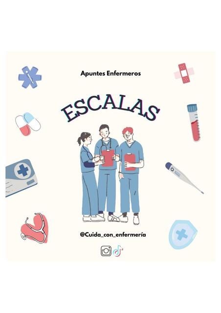 ESCALAS PARTE I | Cuida con enfermería | uDocz