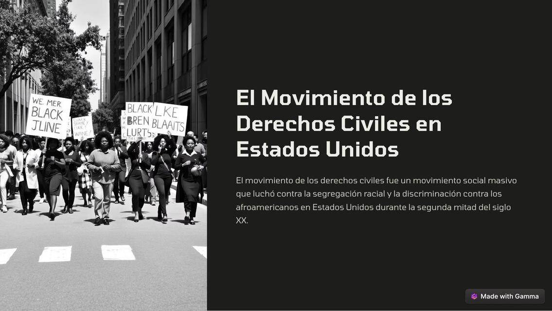 El Movimiento De Los Derechos Civiles En Estados Unidos Tatiana