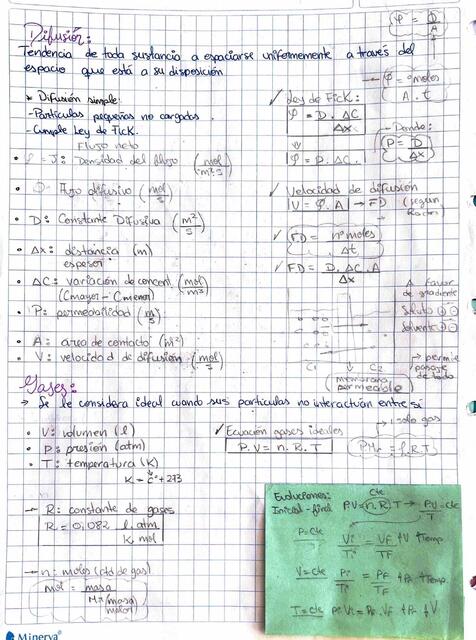 Tema: Difusión, Gases y Osmosis | Medicciana_ | uDocz