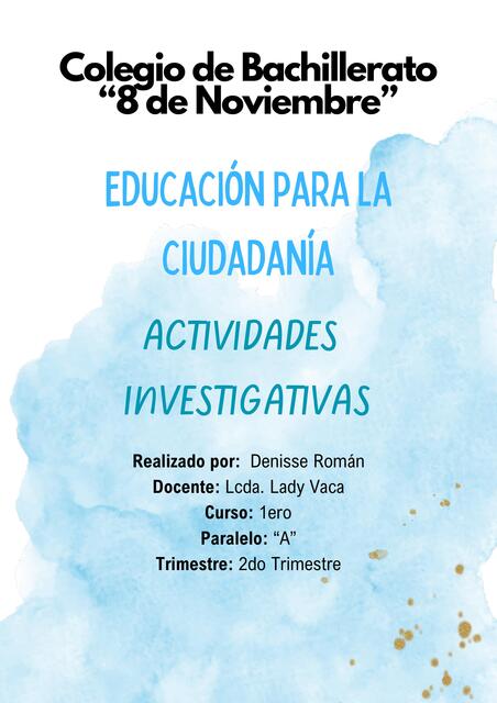 Educación para la ciudadanía actividades investigativas | yo | uDocz