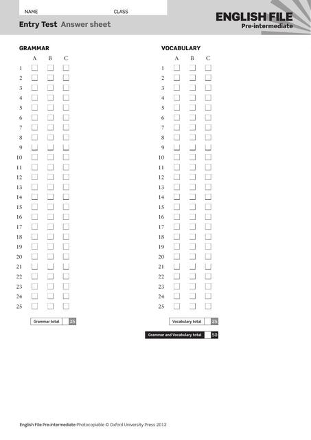 Test pre intermediate | Aylu | uDocz