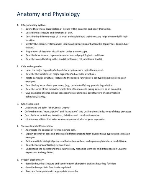 Anatomy and physiology | uDocz