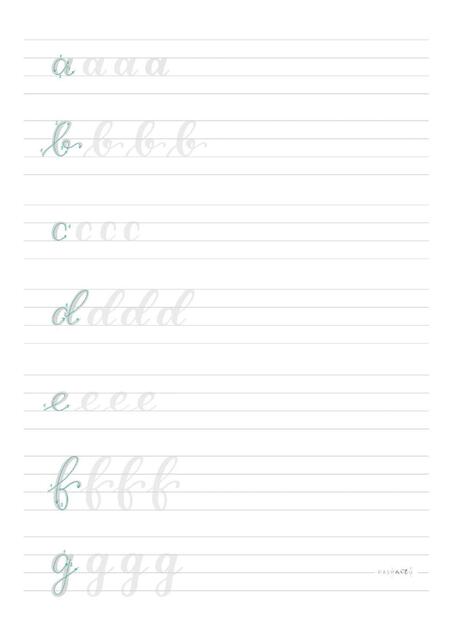 05 Hojas guía brush lettering Autor Paspartú | Annabelle | uDocz