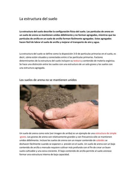Estructura del suelo | Brenda | uDocz