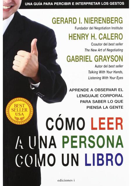 Cómo Leer a Una Persona Como Un Libro Gerard Niere | Vicky | uDocz