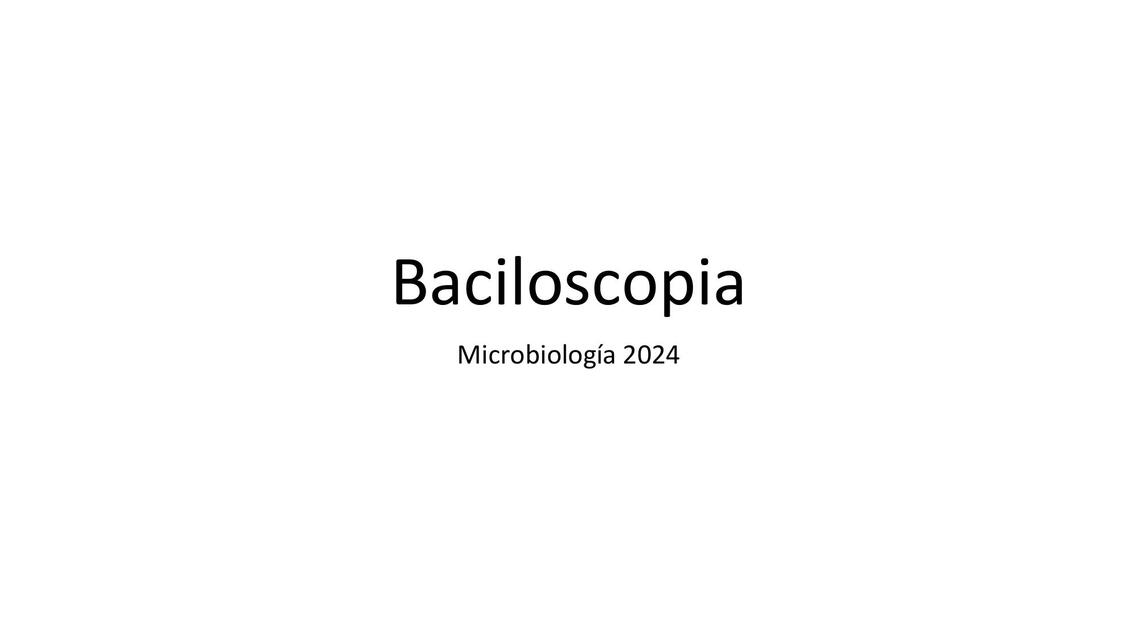 Baciloscopia | MELANY PAOLA | uDocz