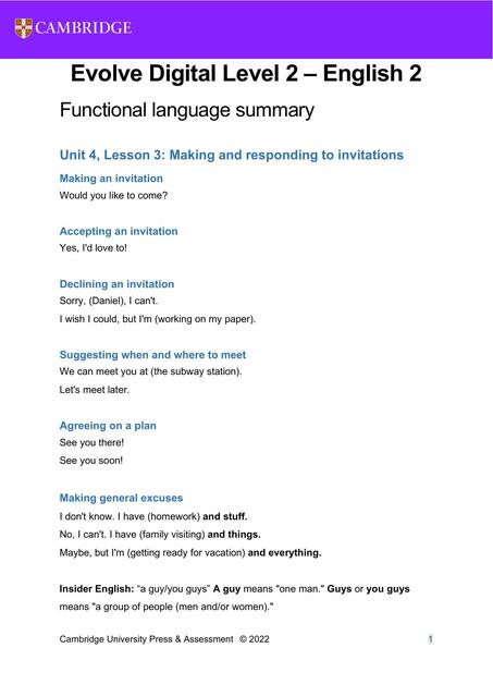 Unit 4 E2 Functional language | Edgard | uDocz