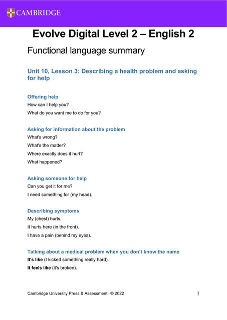 Unit 10 E2 Functional language | Edgard | uDocz