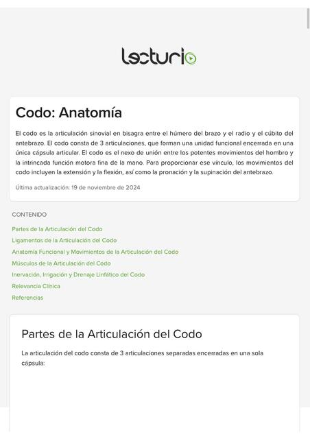 Anatomía lecturio Codo Anatomía Lecturio | Briggitte Yamilé Suarez ...