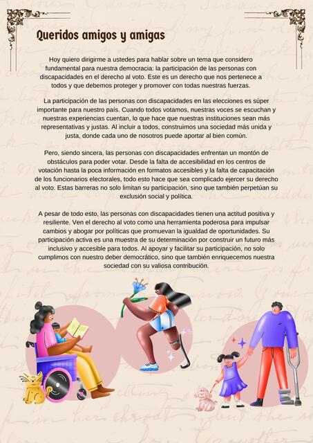 Purple and White Illustrated Disability Day Flyer | Cristina Ruiz | uDocz