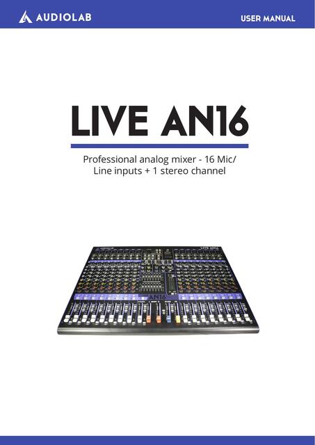 Audiolab live an16 | Samuel Medina | uDocz