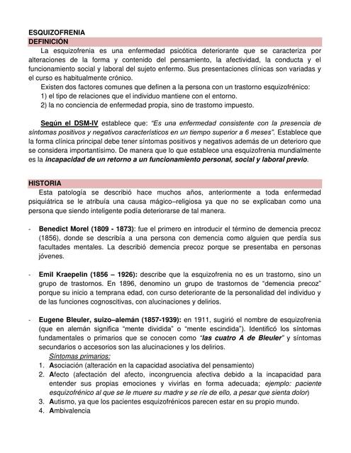 ESQUIZOFRENIA | Margeline | uDocz