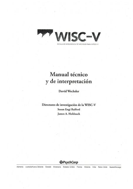 Wisc v manual tecnico | Evelyn | uDocz