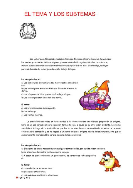 LENJ El Tema y los Subtemas para Tercero de Secund | Anyeli | uDocz