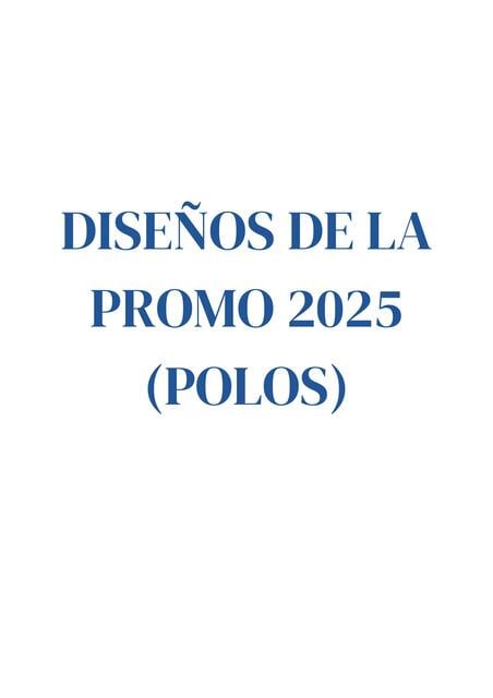 DISEÑOS DE LA PROMO POLOS | Yaniel | uDocz