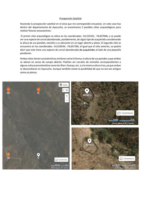 Prospección Satelital Valeria Alca Gonzales | Valeria Alca | uDocz