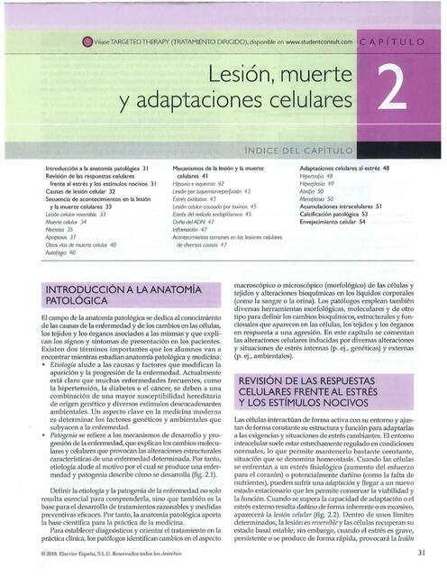 Cap.2 Patología Humana Robbins | Jennifer | uDocz