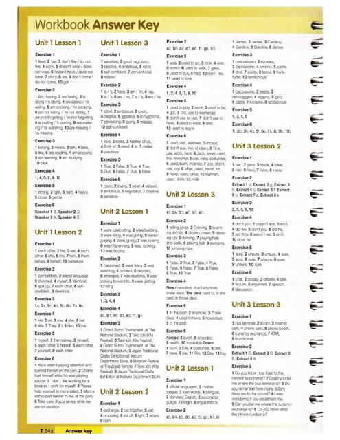 answer key workbook attitude 3 compress | María | uDocz