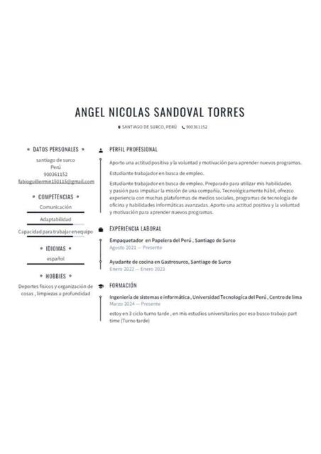 CV Angel Sandoval | Angel | uDocz