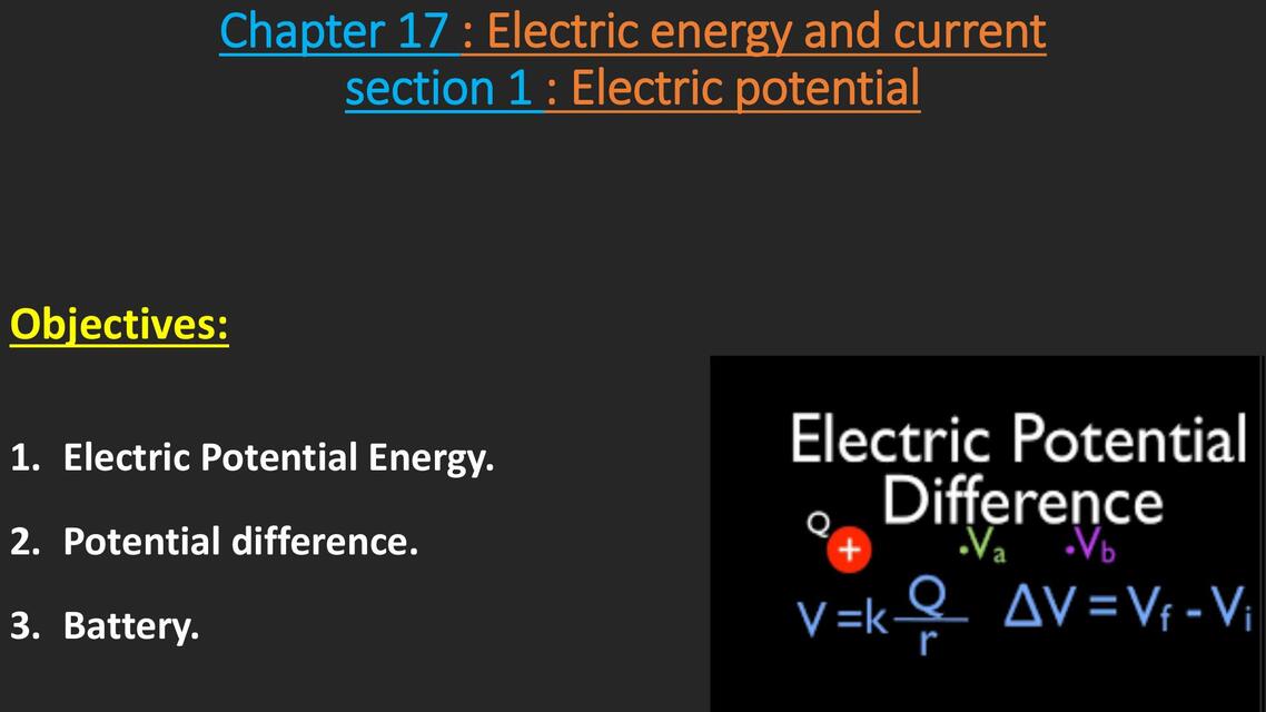 Chapter 17 electric energy and current part1 | Sofia | uDocz