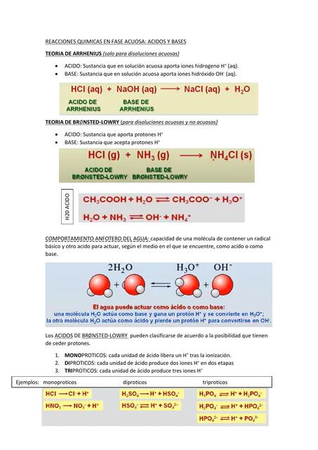 REACCIONES ACIDO BASE 2 | Sofi Manassero | uDocz