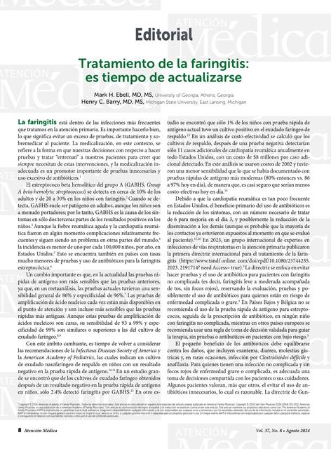 Tratamiento de la faringitis es tiempo de actualizacion | Juan Manuel ...