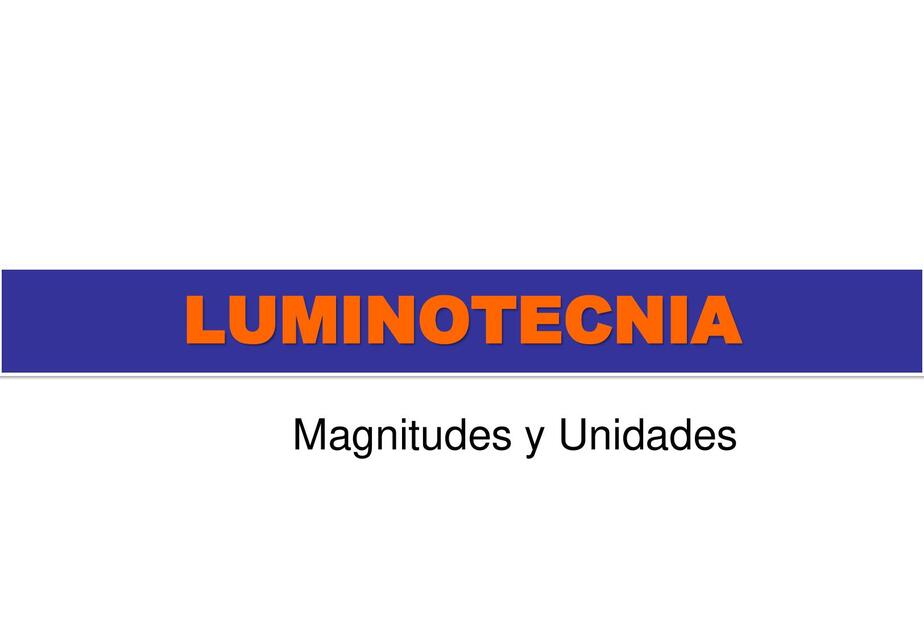 Luminotecnia | VM | uDocz