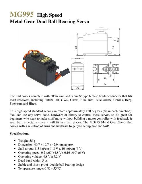 MG995 Tower Pro | Luis | uDocz