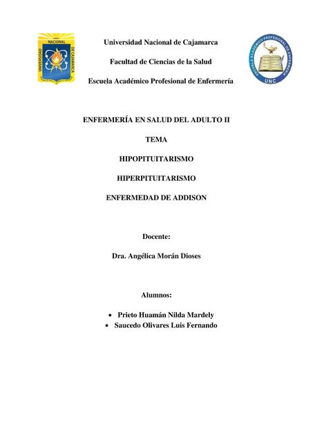 Enfermería en salud del adulto II | Fernando | uDocz