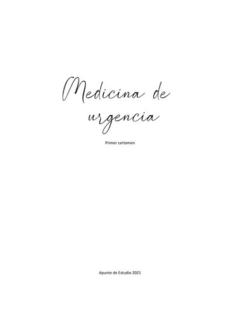 Medicina de urgencia | Carolina | uDocz