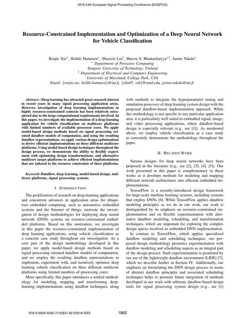 Implementation And Optimization Of A Dnn For Vehicle Classification ...