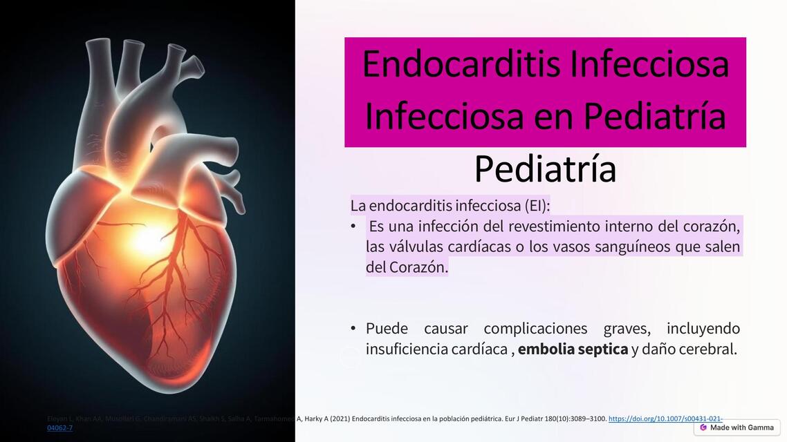 Endocarditis inf pedia | Flor de Maria Lazo Oseda | uDocz
