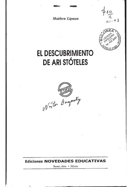 ARI STÓTELES | Eduardo Echeverría | uDocz