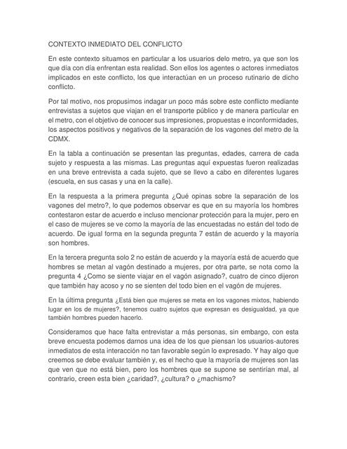 CONTEXTO INMEDIATO DEL CONFLICTO | Arnoldo | uDocz