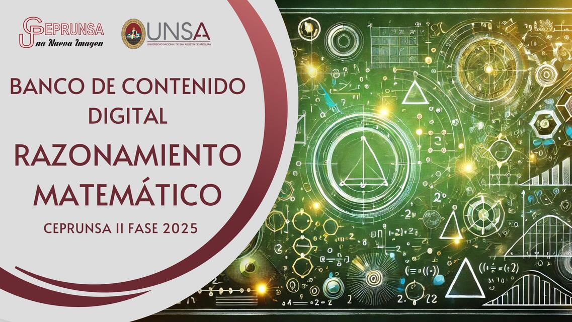BANCO DE CONTENIDO DIGITAL RAZONAMIENTO MATEMATICO | ea | uDocz