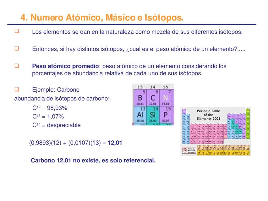 Número atómico, másico e isótopos | anonymousleon | uDocz