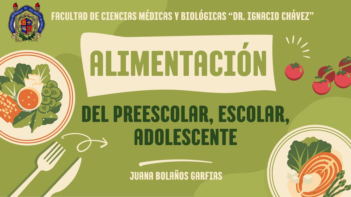 Alimentación del preescolar escolar y adolescente | Juana BG | uDocz