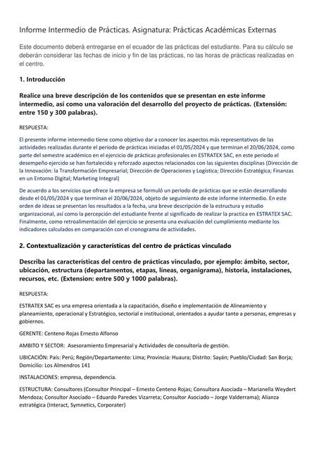 Informe Intermedio de Prácticas entrega oficial | Meiter | uDocz