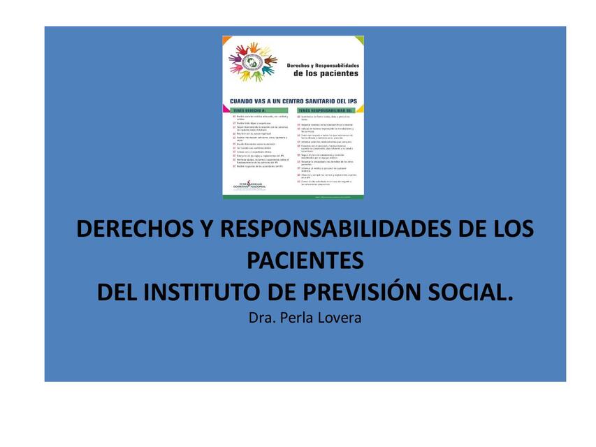 DERECHOS Y DEBERES DE LOS PACIENTES DEL INSTITUTO | Enfermero Isaias ...