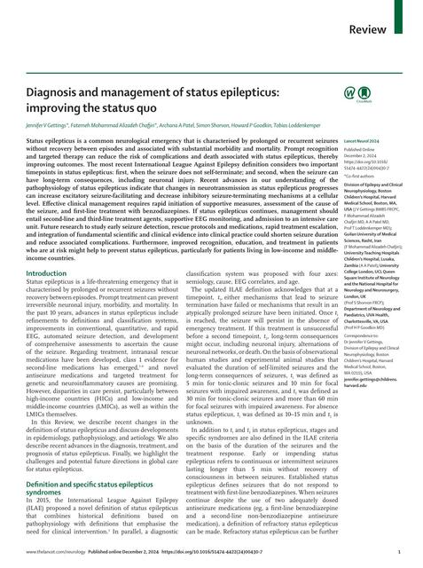 Diagnosis and management of status epilepticus: improving the status ...
