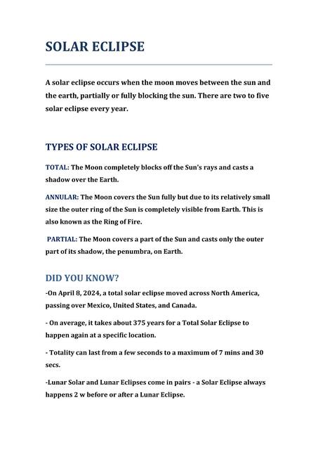 SOLAR ECLIPSE | Nirvana Jimenez | uDocz