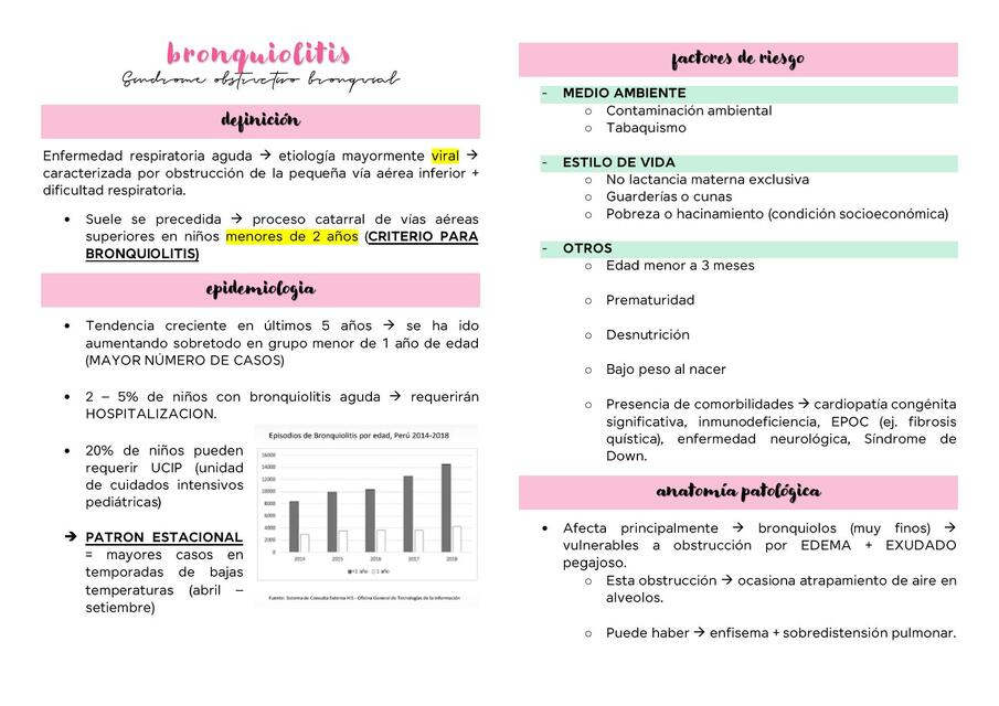 07 SINDROME OBSTRUCTIVO BRONQUIAL BRONQUIOLITIS | Geraldine Junchaya ...