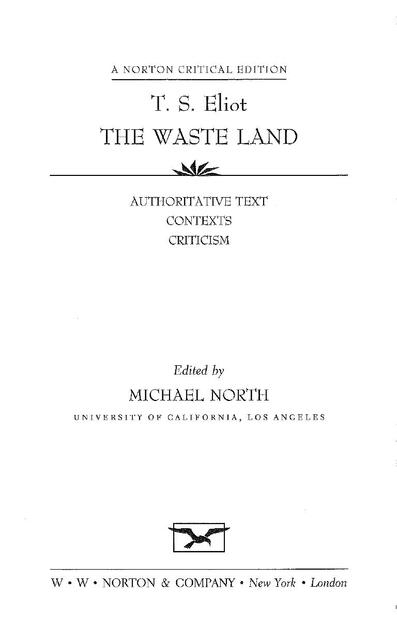 10 T S Eliots The Waste Land Norton Critical Editi | Daphne | uDocz