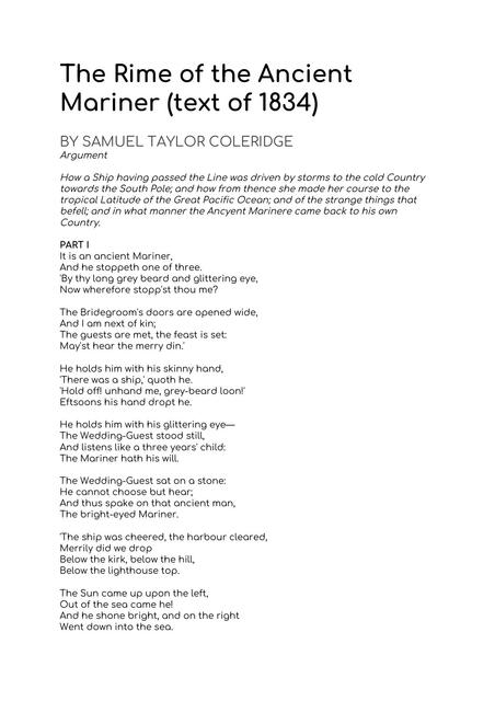 4 The Rime of the Ancient Mariner text of | Daphne | uDocz