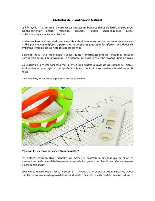 Métodos de Planificación Natural | Karen | uDocz