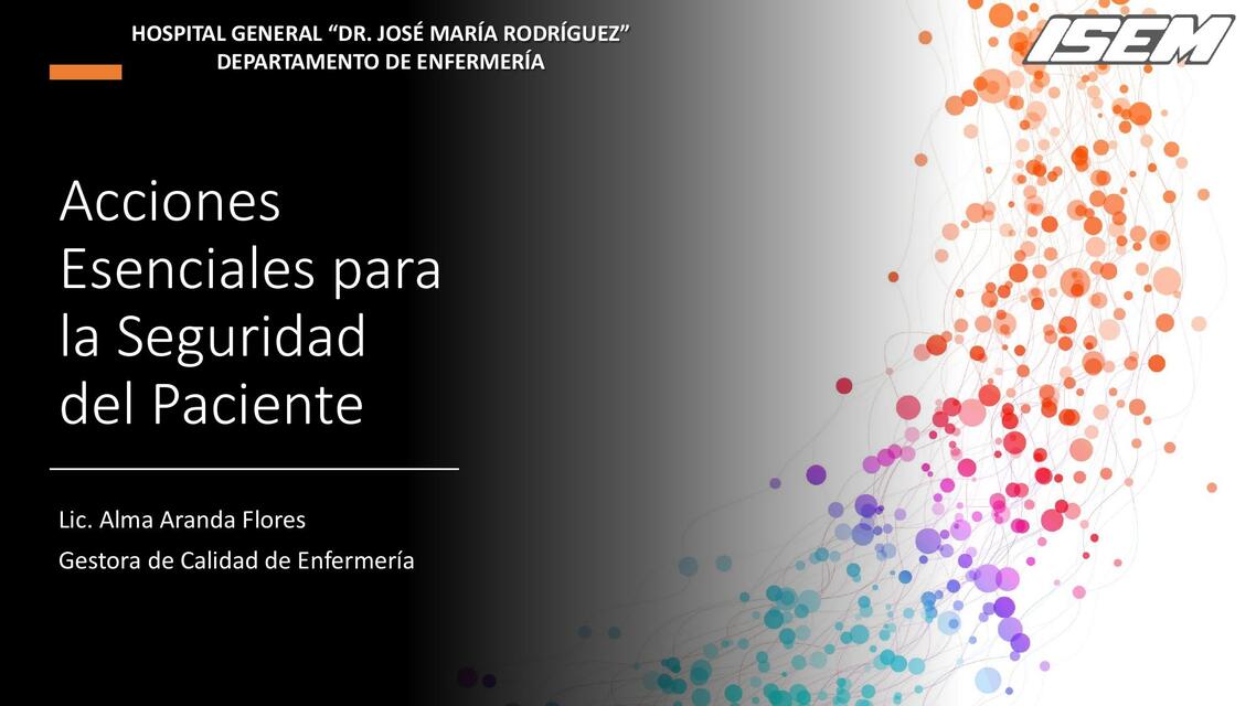 Acciones Esenciales para la Seguridad del Paciente | Alma | uDocz