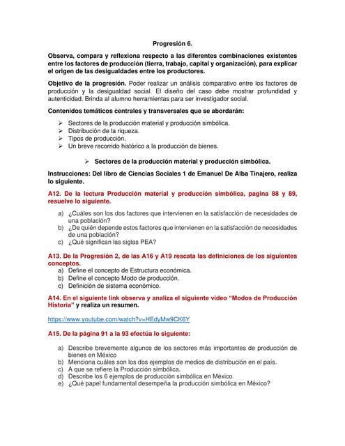 Progresión 6 Actividades | Erwin | uDocz