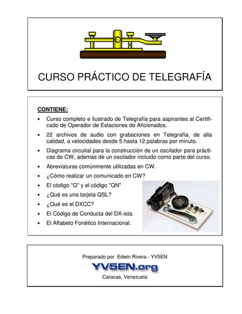 Curso Práctico de Telegrafía YV5EN | EAR Web | uDocz